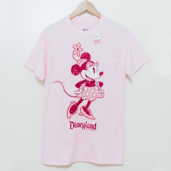 Disney | Tops | Nwt Vintage Y2k Disneyland Hanes Minnie Mouse Pink ...